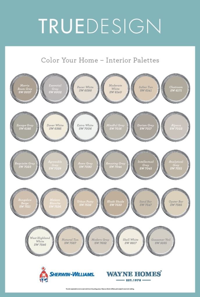 New! Expanded Paint Color Palette - Wayne Homes